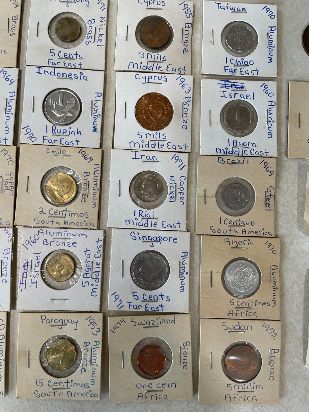 Huge 50+ World Coin Collection Lot–1960s–90s Foreign Coins Labeled +2 ...