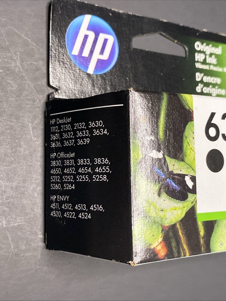 Genuine HP 63XL High Yield Black Ink Cartridge (F6U64AN) - New, Exp ...