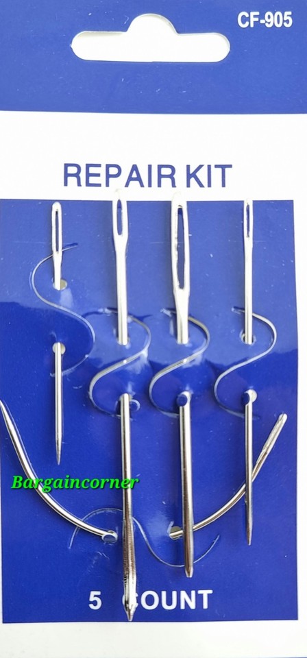 Sewing Needle Big Eye Stitching Needles Hand Sewing Needles 5Pcs Curved ...