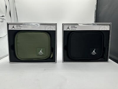 Nike JORDAN Wallet 2024! BLACK / OLIVE NEW IN BOX | eBay