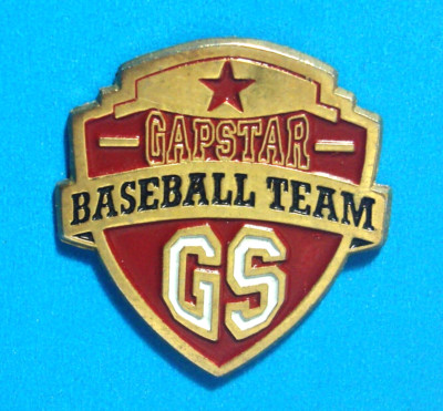 GAPSTAR - GS BASEBALL TEAM - VINTAGE LAPEL PIN - HAT PIN - PINBACK | eBay