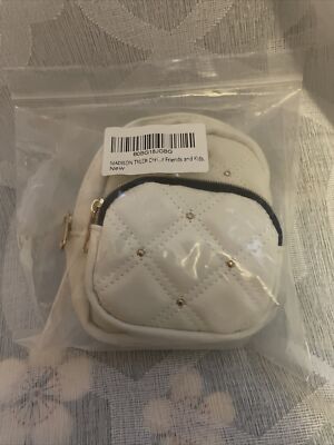 Gold Crown White Quilted Mini Backpack Keychain NRFB Very Rare | eBay