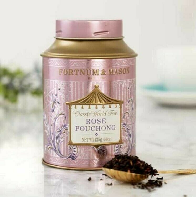 Fortnum and Mason UK Rose Pouchong Tea, 125g Loose Leaf Caddy -EXP 7/26 ...