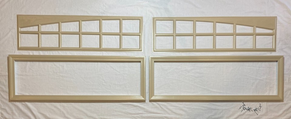 Wicker Tan Garage Door Window Kit Long Panel Frame Insert Grill Amarr ...