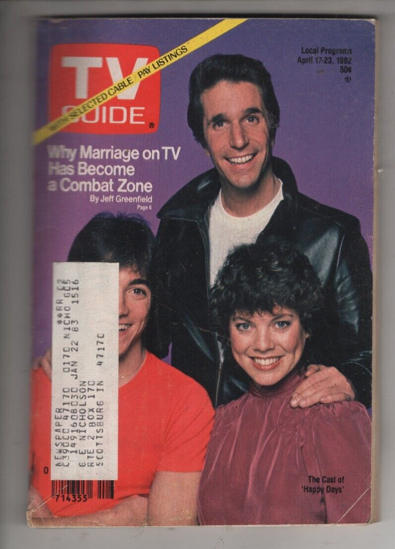 TV Guide April 17-23 1982 Cast of 'Happy Days' Cover | eBay