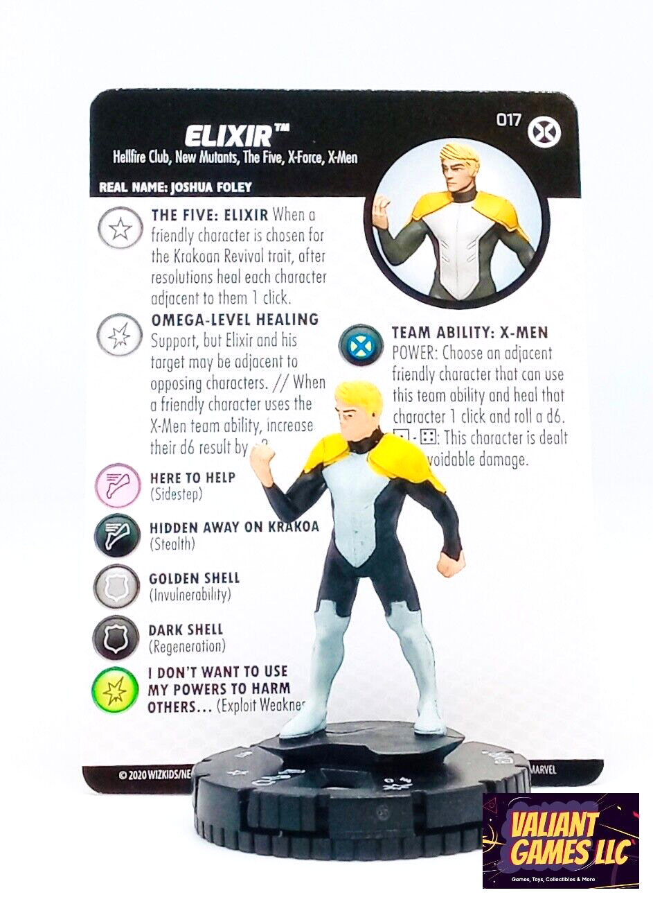 Marvel Heroclix Elixir #017 w/ Card House of X Set | eBay