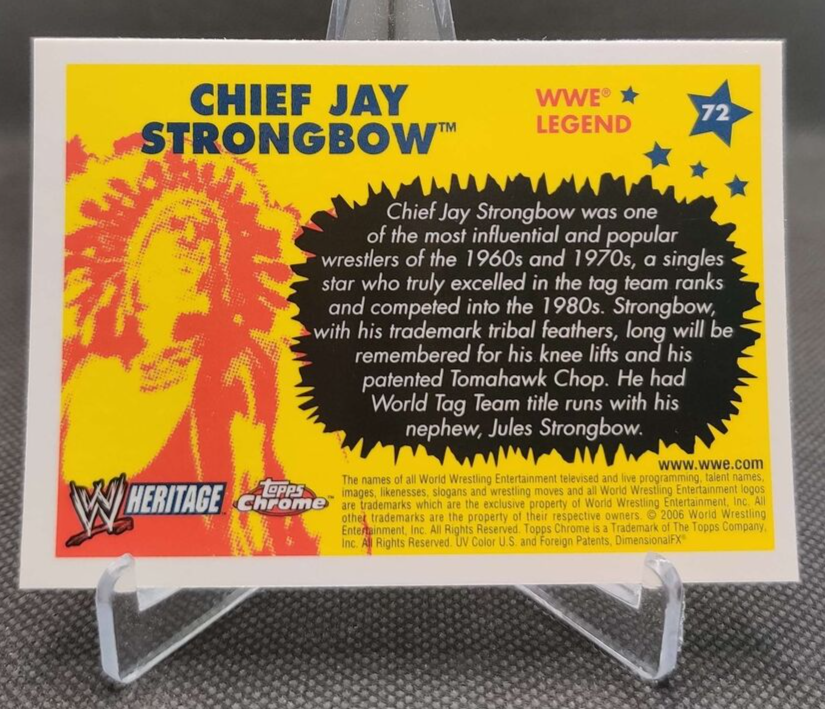 2006 Topps Chrome WWE Heritage #72 Chief Jay Strongbow Wrestling Card ...