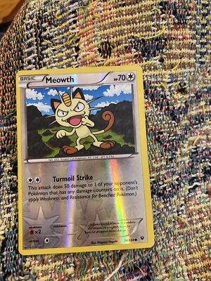 POKEMON Trading Card basic Meowth HP70 Turmoil Strick 74/124 | eBay