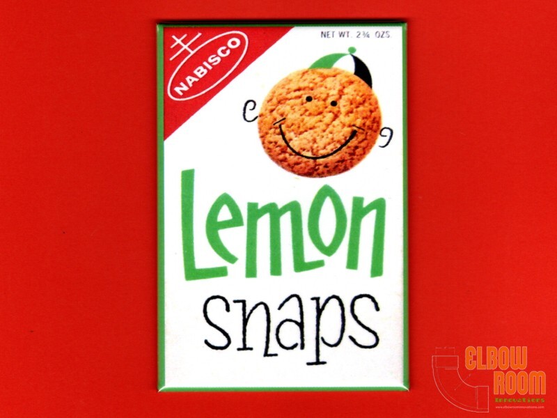 Vintage Nabisco Lemon Snaps cookies package art 2x3" fridge/locker ...