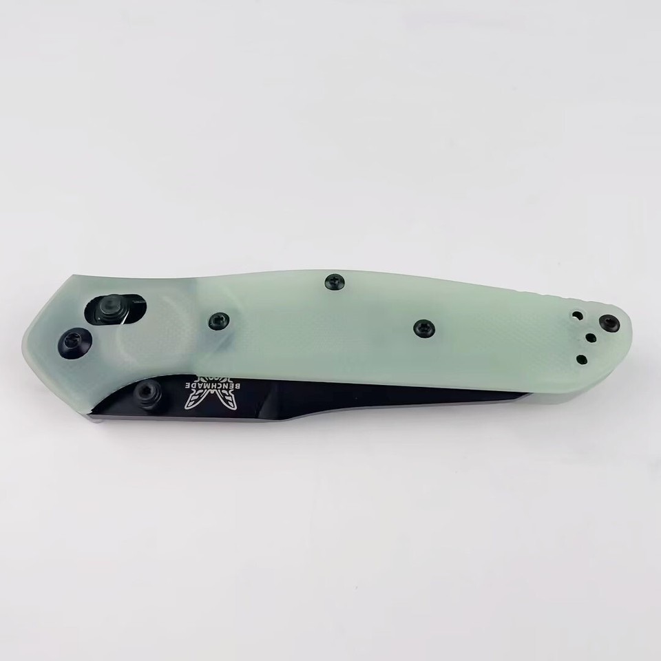 Benchmade 940BK-2004 Osborne Axis- Blade Jade Handle G-10 Black Folding ...