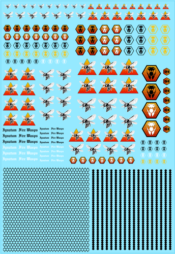 Warhammer 40k Adeptus Titanicus Legio Ignatum Fire Wasps Titans ...