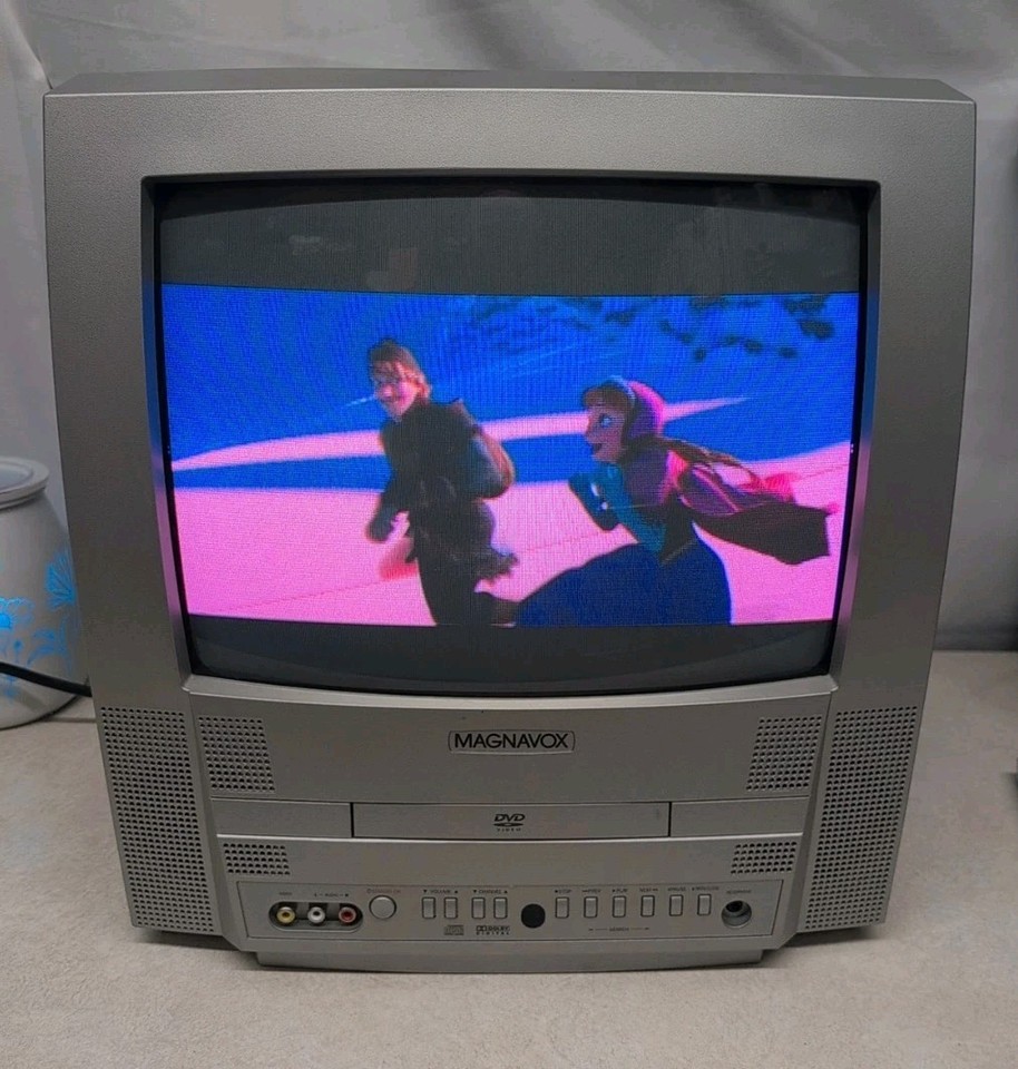 Magnavox MWC13D5 13” CRT TV DVD Combo Retro Gaming Works Great No ...