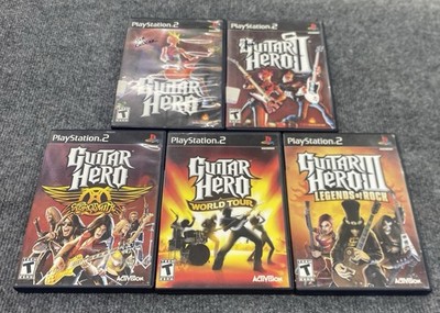 Guitar Hero I + II, GH Aerosmith, GH Legends of Rock &GH World Tour 5 ...