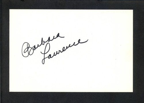 Barbara Lawrence - Signed Autograph 4x6 Index Card - Oklahoma! | eBay ...