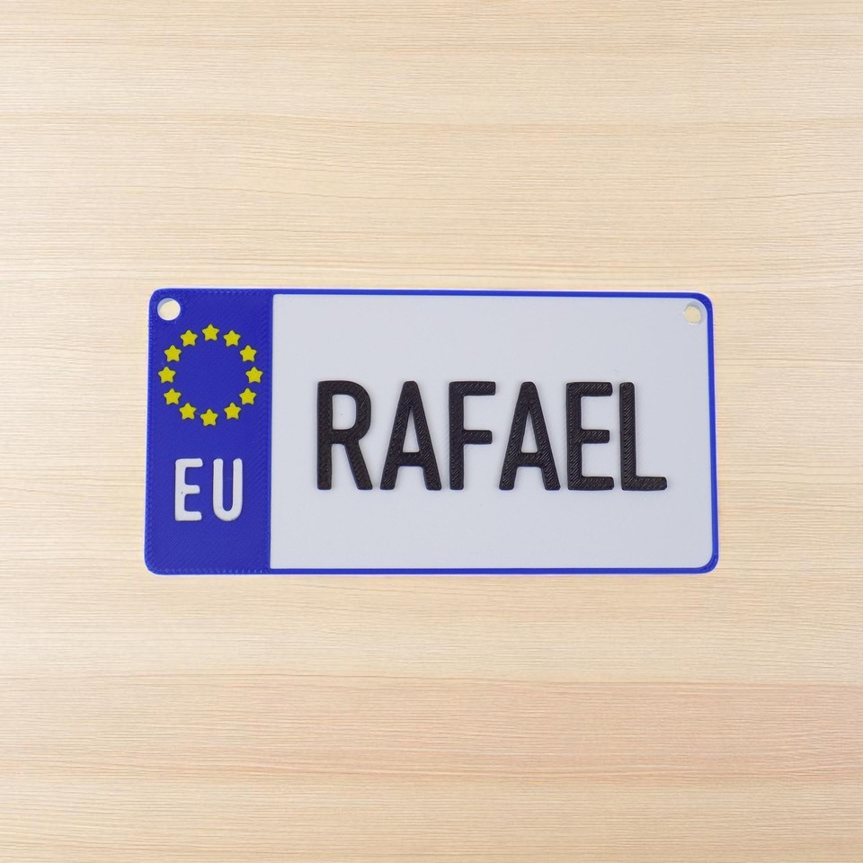 Personalized Euro Mini License Plate 4x2" – Custom EU Tag for Bikes ...