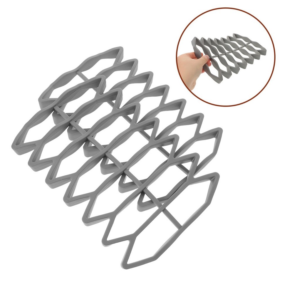 2 Pcs Baking Pan Liners Silicone Turkey Rack for Roasting Cooling Bbq ...