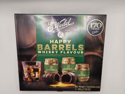 WEDEL BARRELS - WHISKY - 200G - ALCOHOL FILLING LIQUOUR DARK CHOCOLATE ...