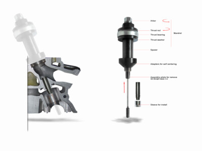 Universal Valve Guide puller Remover & Installer set – mechanical type ...
