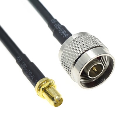 RG58 RP-SMA Female to N male plug jack Lot RF Pigtail coaxial Jumper ...