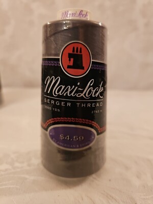 Maxi-Lock All-Purpose Serger Thread Tex 27 - 3000 Yard Cone - Dark Grey ...