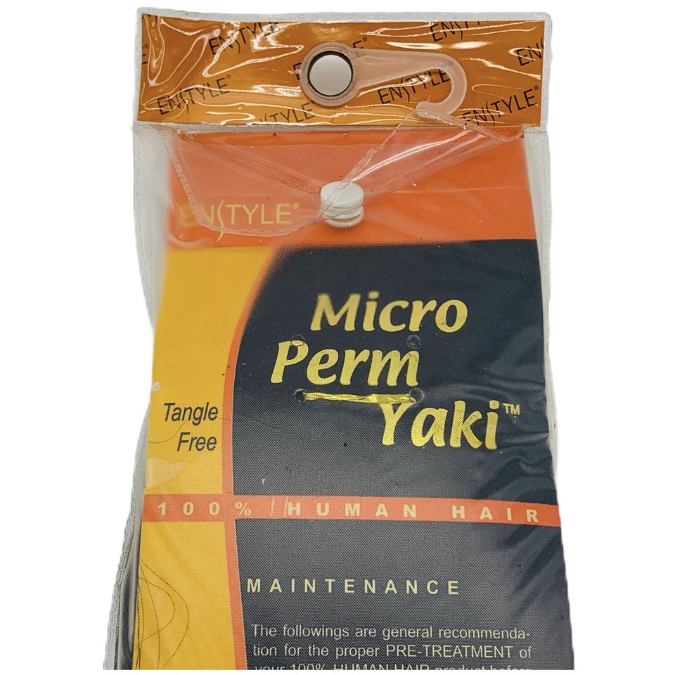 ENSTYLE H Micro Perm Yaki 100% Human Hair WVG12 S1B/27 Tangle Free | eBay