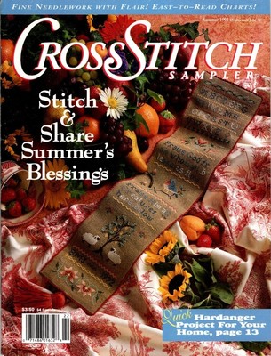 Cross Stitch Sampler Magazine Summer 1992 Hardanger Project for your ...
