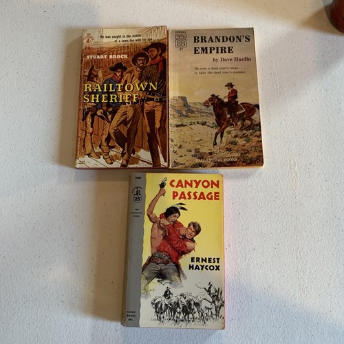LOT OF 3: ADULT WESTERN Paperback Books MIXED AUTHORS VINTAGE !!!! RARE ...