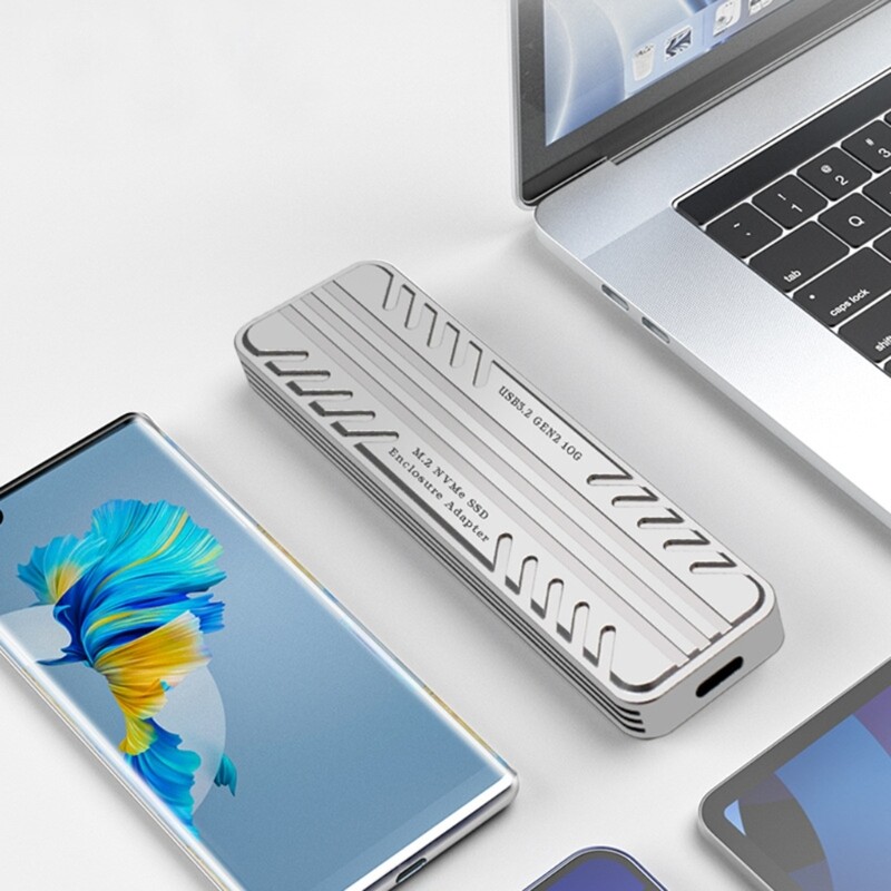 PCIE NVME SSD Enclosure Box USB3.2 Type-C NVMe to USB Adapter 10Gbps ...