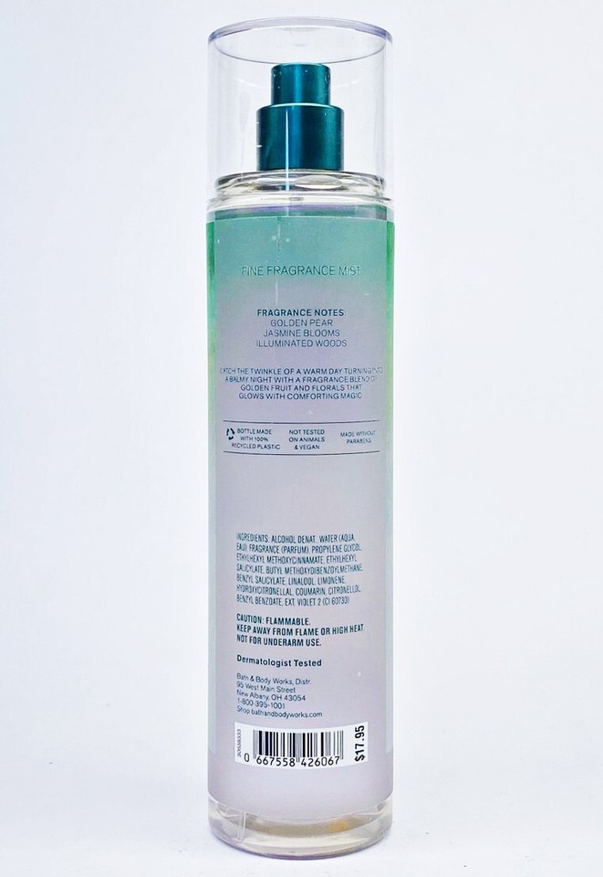4 Bath & Body Works CHASING FIREFLIES Fine Fragrance Mist Body Spray 8 ...