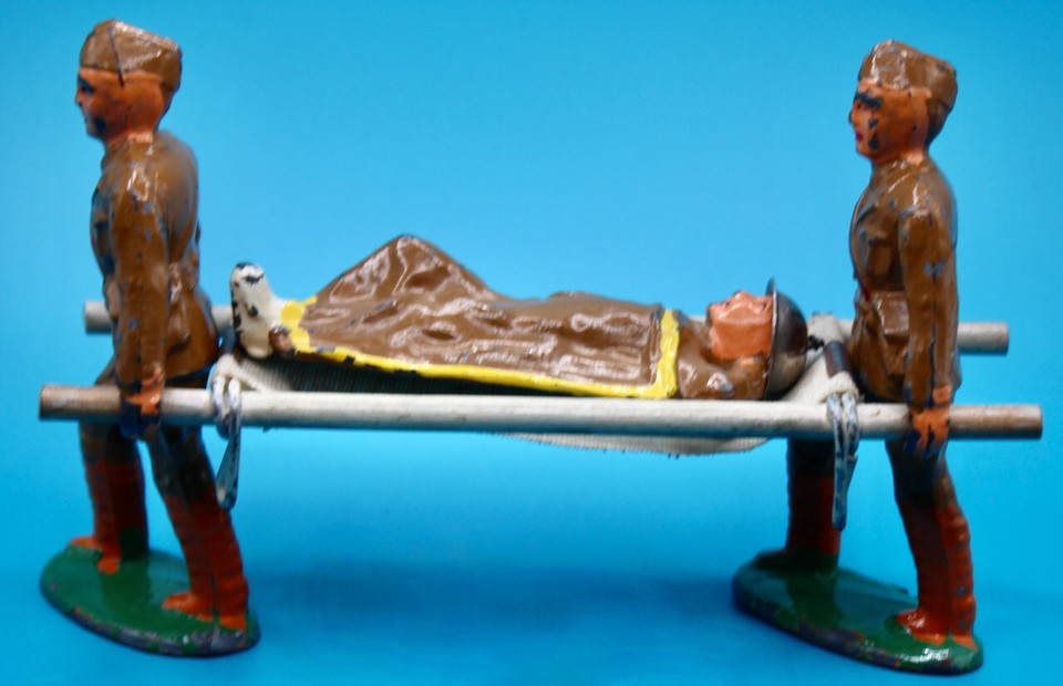 Vintage Manoil/Barclay Army 2 Stretcher Bearers/Wounded Soldier ...