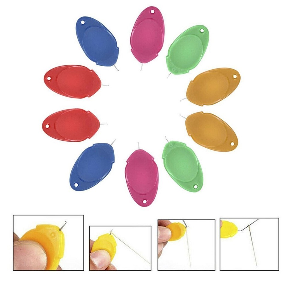 Wire Needle Threader Machine Plastic Thread Craft Embroidery Stitching ...