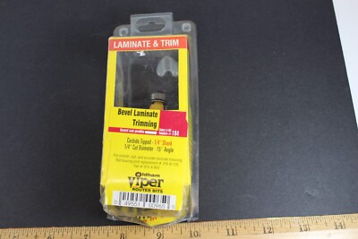 NEW OLDHAM VIPER # 184 BEVEL LAMINATE TRIMMING ROUTER BIT 1/4" SHANK ...