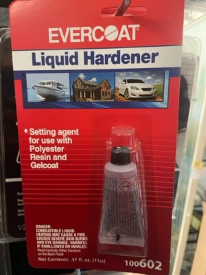 Evercoat 100602 Liquid Hardener Polyester Resin & Gelcoat .37 Fl Oz Set ...