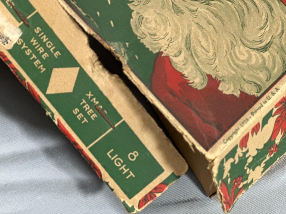 Vintage 1928 Xmas Tree LIghts Noma Santa Claus | eBay