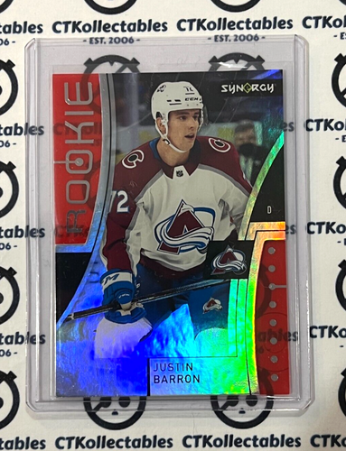 2021-22 UPPER DECK SYNERGY JUSTIN BARRON # 104 RC CODE COLORADO ...
