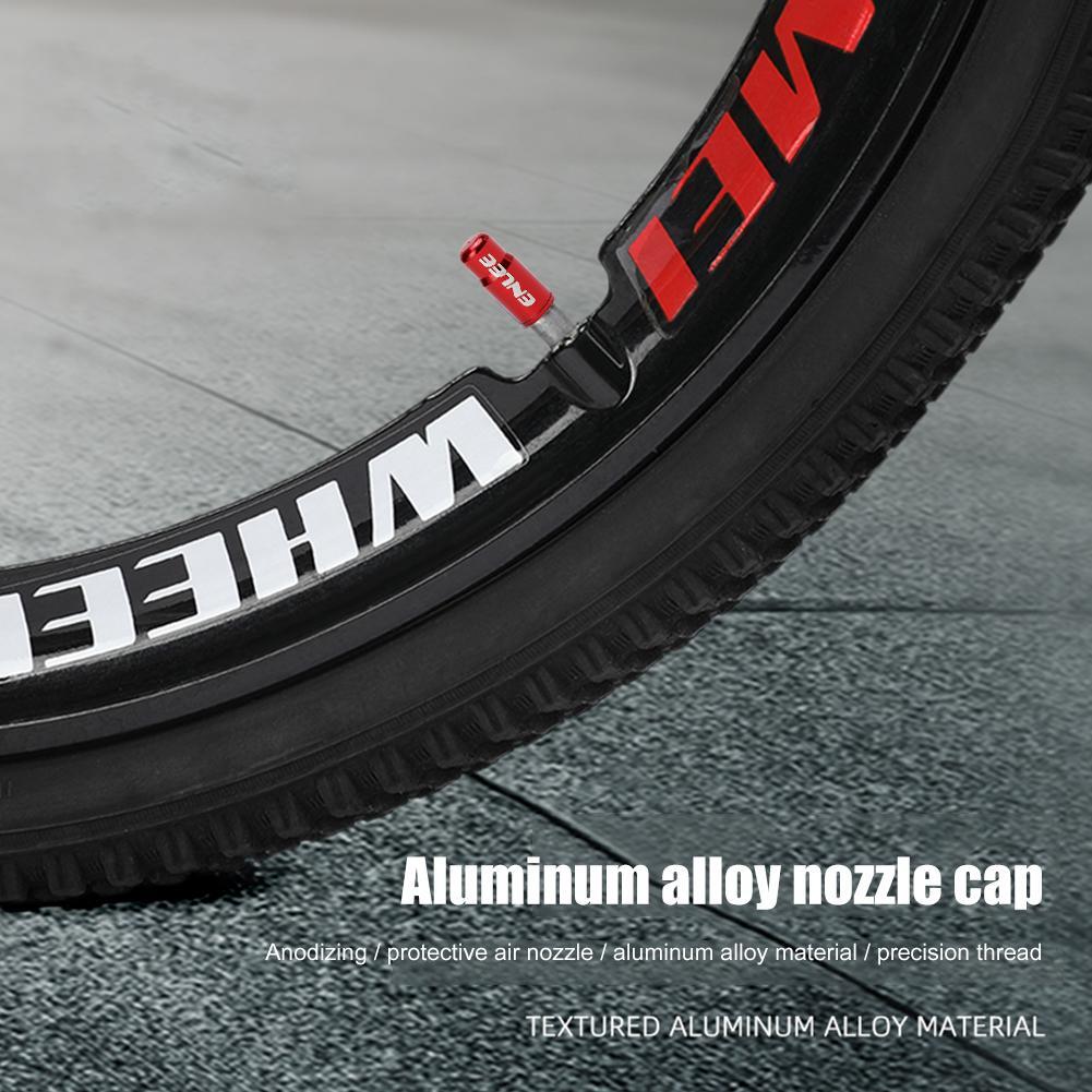 2pcs Aluminum Alloy Bike Valve Cap Bicycle Wheel Valve Cover Cap (Red ...