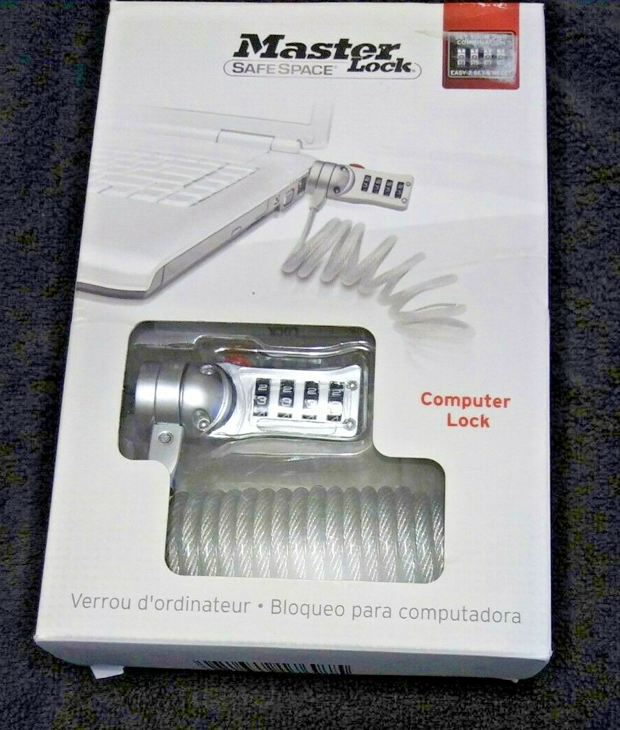 2120D Master Lock Safe Space Laptop, Netbook, Monitor Computer Lock New ...