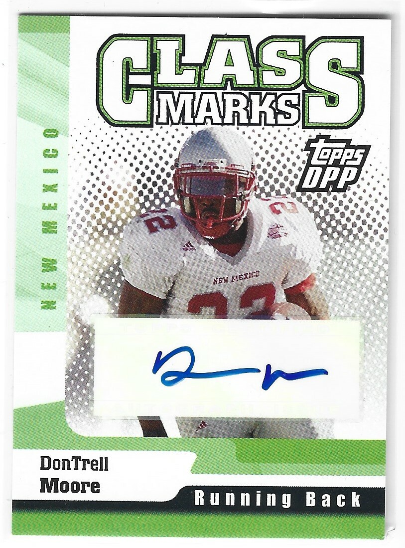 DONTRELL MOORE 2006 TOPPS DRAFT PICKS & PROSPECTS AUTO ROOKIE JETS NEW ...