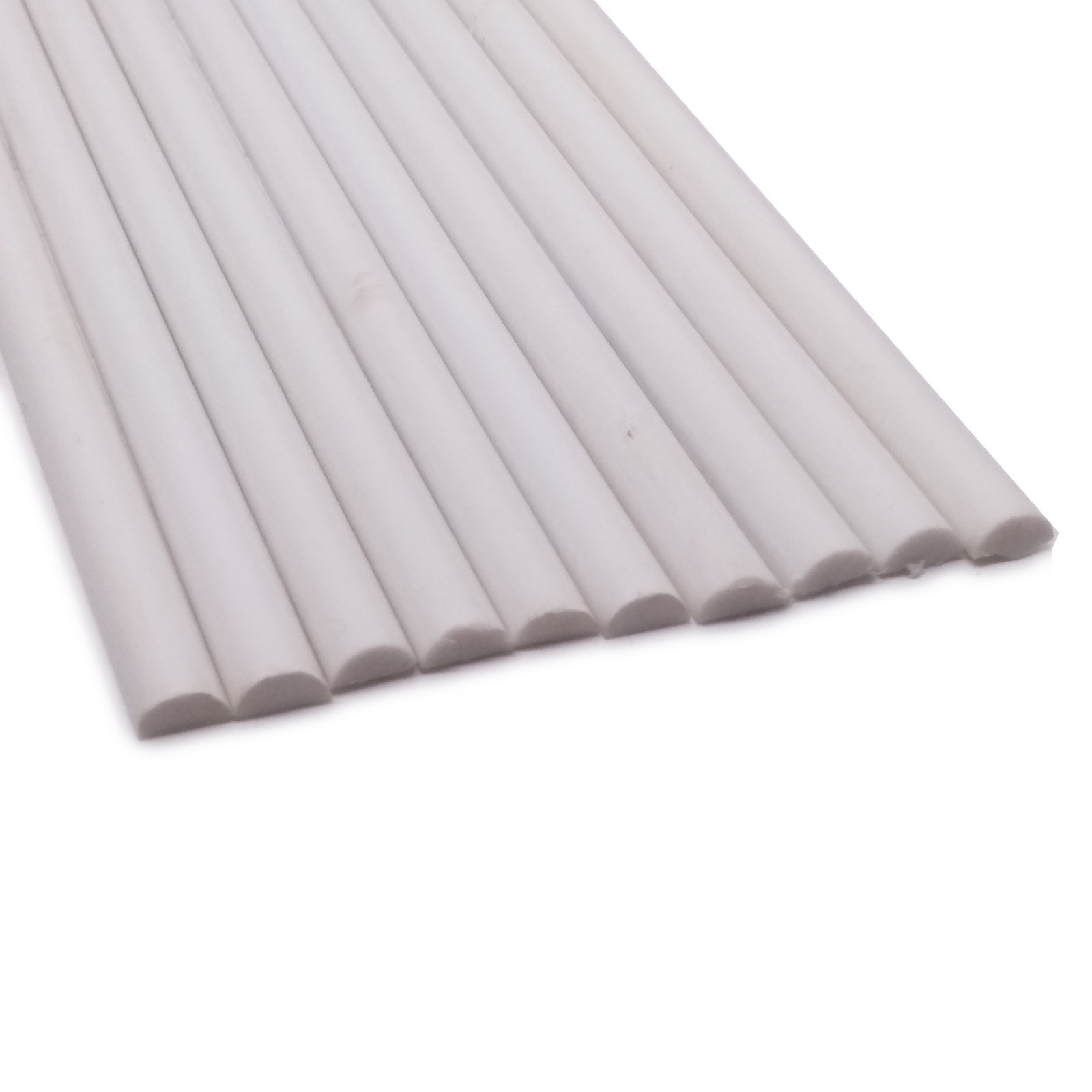 US Stock 10pcs ABS Styrene Plastic Half Round Bar Rod 5mm ±10% Dia. 9. ...
