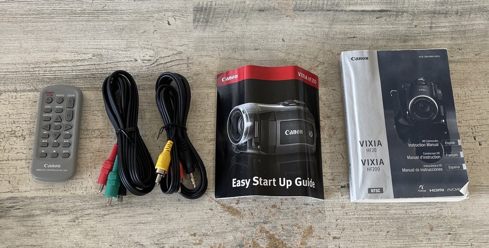 Canon Vixia HF200 Camcorder 15xOptical Zoom UNTESTED No Charger ...