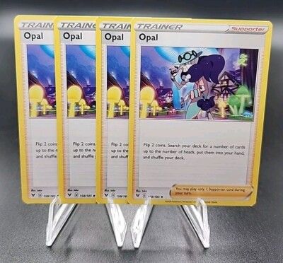 4x Opal 158/185 Trainer Playset Pokémon Sword & Shield Vivid Voltage | eBay