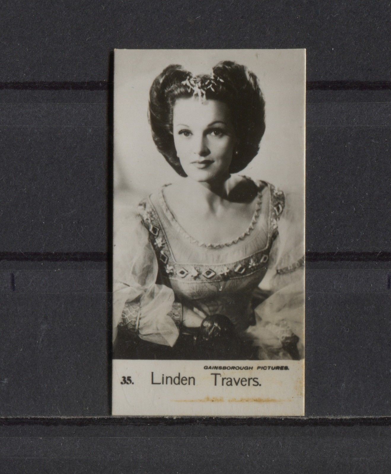 Linden Travers Vintage Movie Film Star Trading Photo Card Gainsborough ...