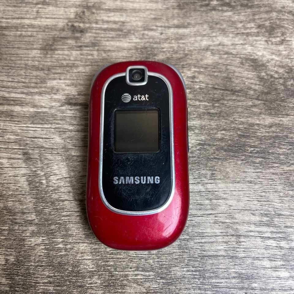 Samsung SGH-A237 Red 2" TFT Display Single-SIM (AT&T) Cellular Flip ...