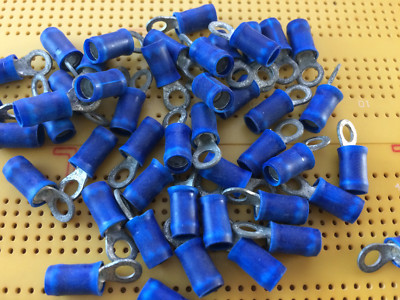 Blue Ring Crimp Terminal M3.5 Stud 1-2.6mm 16-14 AWG PIDG Series | eBay UK