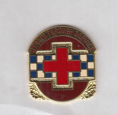US Army MEDDAC Ft Stewart Medical Command ~1.25" crest DUI badge cb V ...
