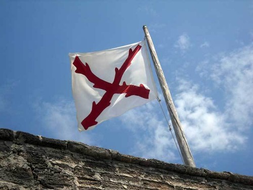Spain Spanish Cross Flag Banner 5x8 foot 5ft x 8ft 150D SuperPoly | eBay