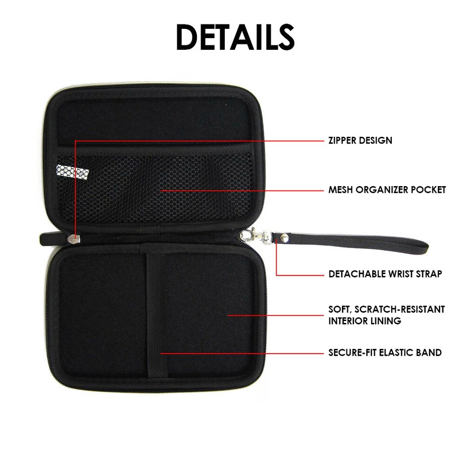 7-inch Hard Travel Carrying Case For Garmin Nuvi 2798 LMT / 2799 LMT-D ...