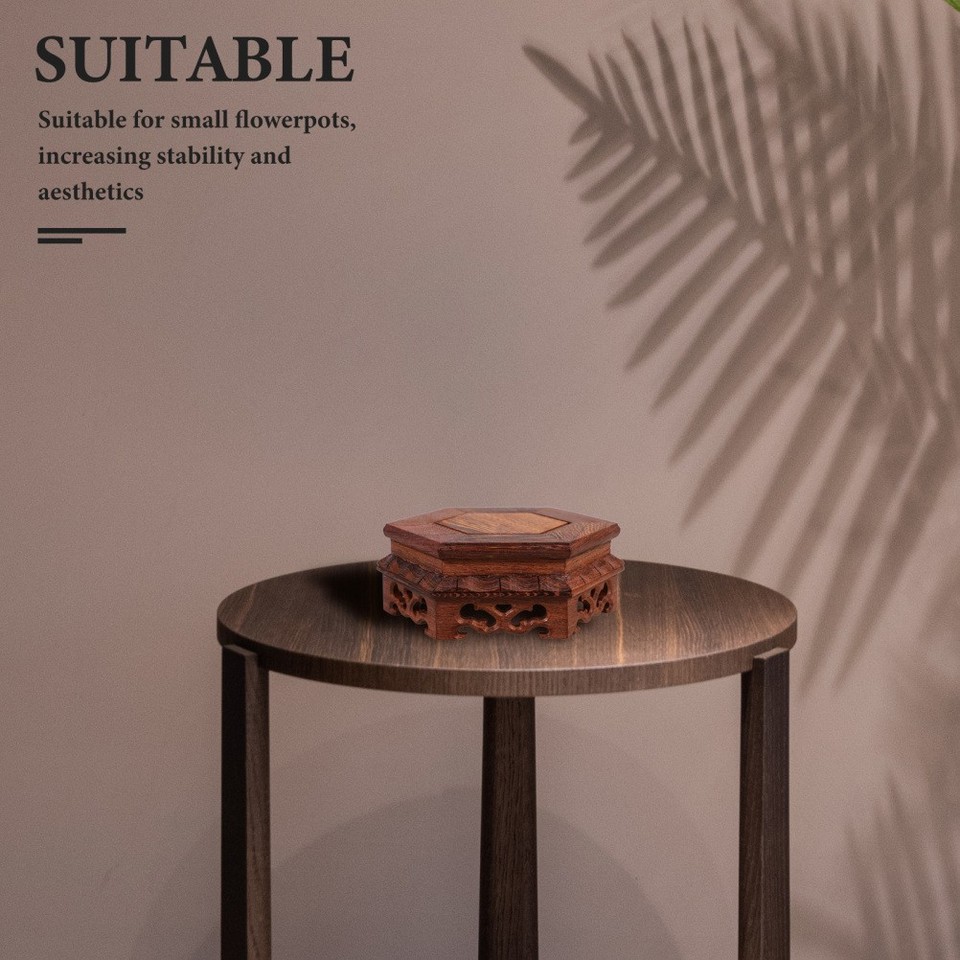 Decorative Wood Pedestal Creative Flower Pot Rack Flowerpot Stand ...