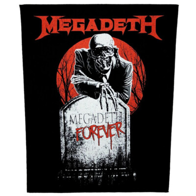 Megadeth Forever Tombstone Back Patch Rock XL DTG Printed Sew On | eBay