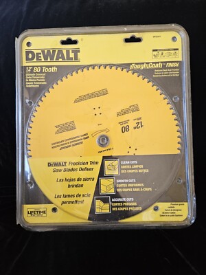DEWALT Precision Trim Crosscutting Saw Blade DW3232PT 12" x 80 Tooth ...